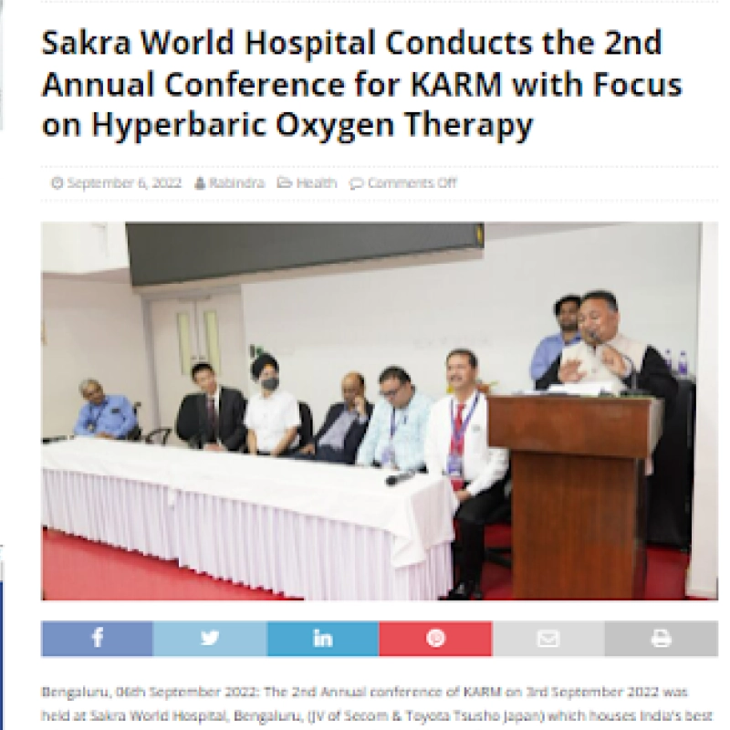 Sakra World Hospital conducts the 2nd Annual conference for KARM with ...